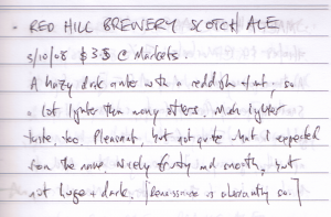 Red Hill Scotch Ale | Beer Diary